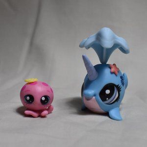 Hasbro | Toys | Littlest Pet Shop Pet Pawsibilities Set Narwhal Octopus ...